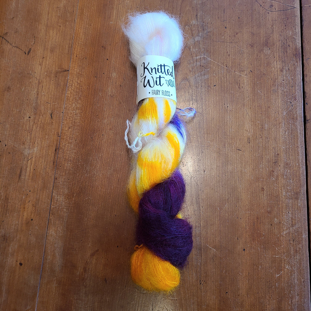 Knitted Wit Fairy Floss – Twist Knitting and Spinning